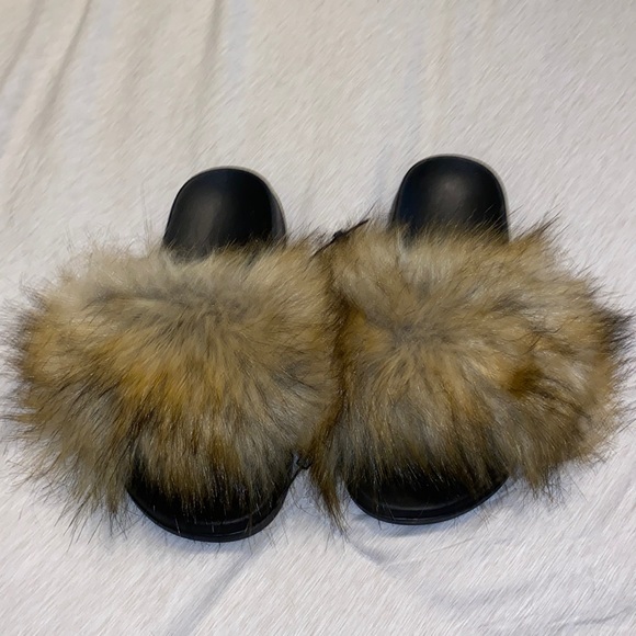 Shoes | New Fuzzy Fur Slides | Poshmark